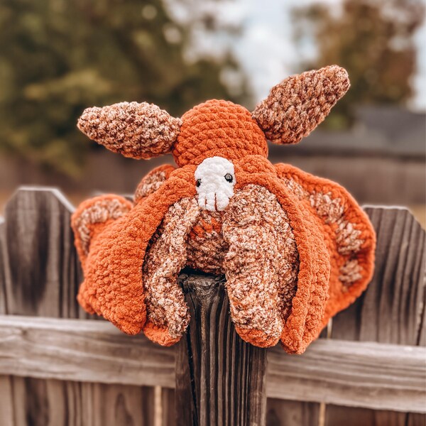 Crochet Pattern: Cuddly Death's-head Moth Plush Amigurumi, Cute Plush ...