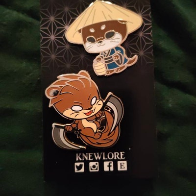Kawaii to Kowai White Kawauso Japanese Lore Enamel Pins - Etsy