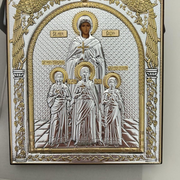 Virgin Mary of Pochayiv Silver Christian Orthodox Icon / Greek / Handmade - Etsy