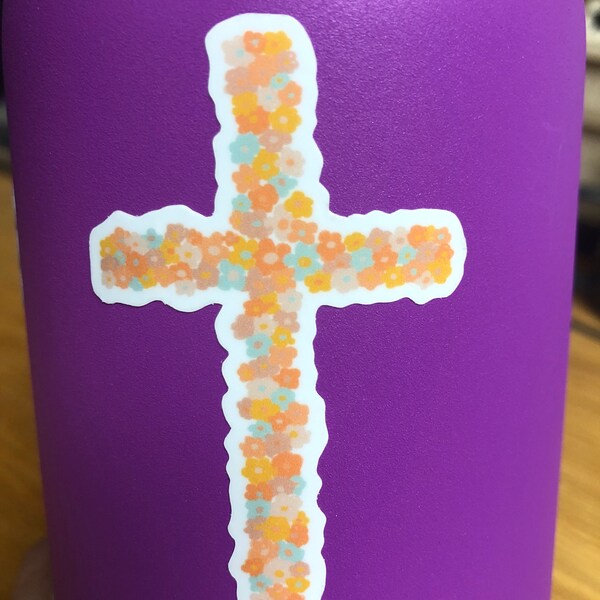 Cross Sticker | Christian Decals | Jesus Stickers - Etsy