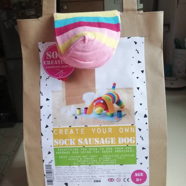 Sock Bunny Craft Kit | Sewing Kit | Craft Kit for Kids | Craft Kits for ...