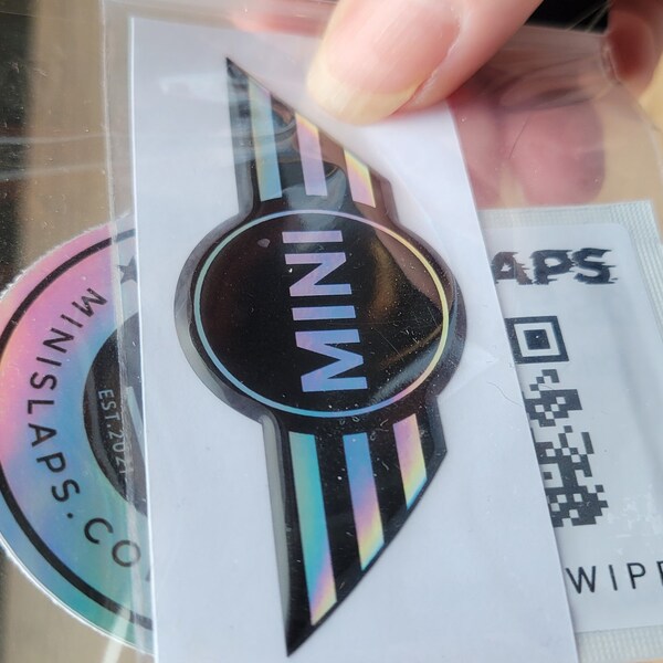 Custom Steering Wheel Gel Overlay Emblem Badge Sticker Fits All MINI ...