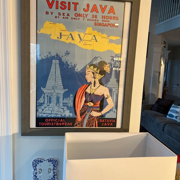 Java Poster: Vintage Indonesia Travel Poster - Etsy