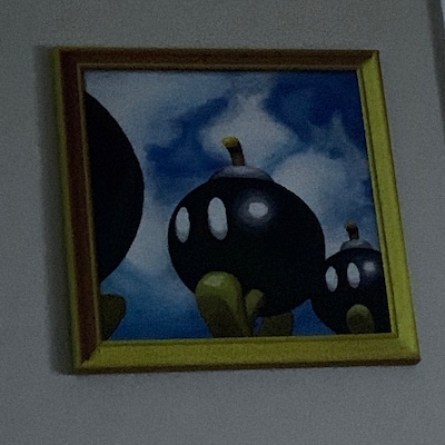 Bob-omb Battlefield CANVAS PRINT super Mario 64 Painting From Princess ...