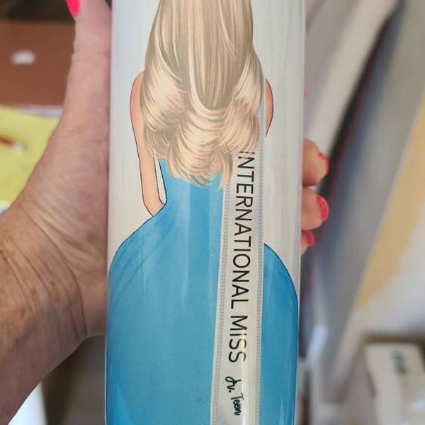 The Original Personalized Pageant Skinny Tumbler | Travel Cup | Pageant ...