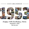 Personalized 75 Reasons We Love You Photo Collage, 75th Birthday Gift ...