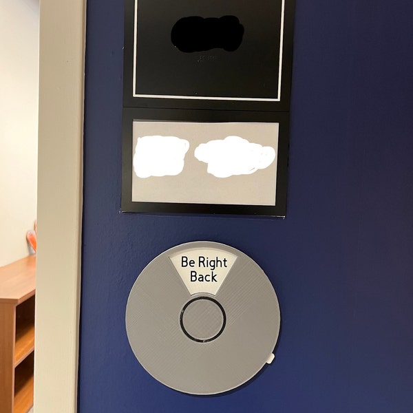 Custom Vinyl Out-of-office Status Signs Personalized Work Status ...