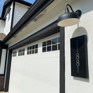 XL Vertical Lighted Address Sign, Address Plaque, Large Modern ...