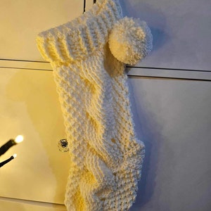 Crochet Pattern: Big Bold Cabled Stocking - Etsy