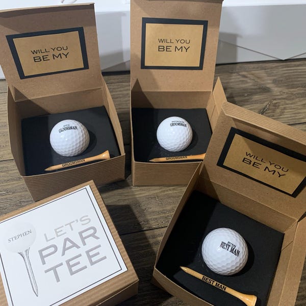 Groomsmen Proposal, Golf Ball Proposal, Groomsmen Golf Gift, Best Man ...