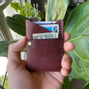 Big Spender Minimalist Leather Wallet, Simple Front Pocket Wallet, Slim ...