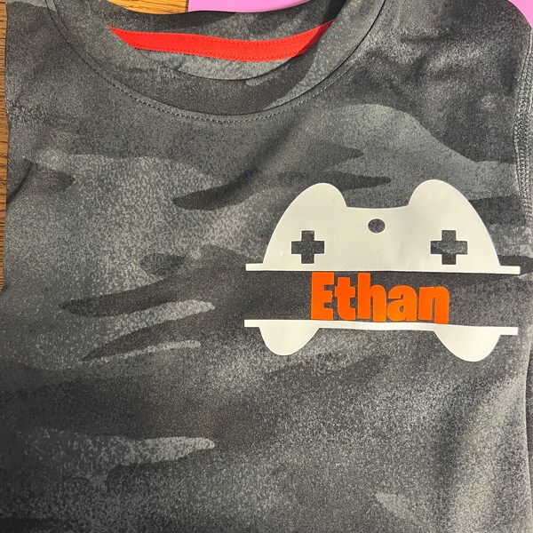 Personalized Gaming Controller SVG, Gamer Split Monogram SVG Instant ...