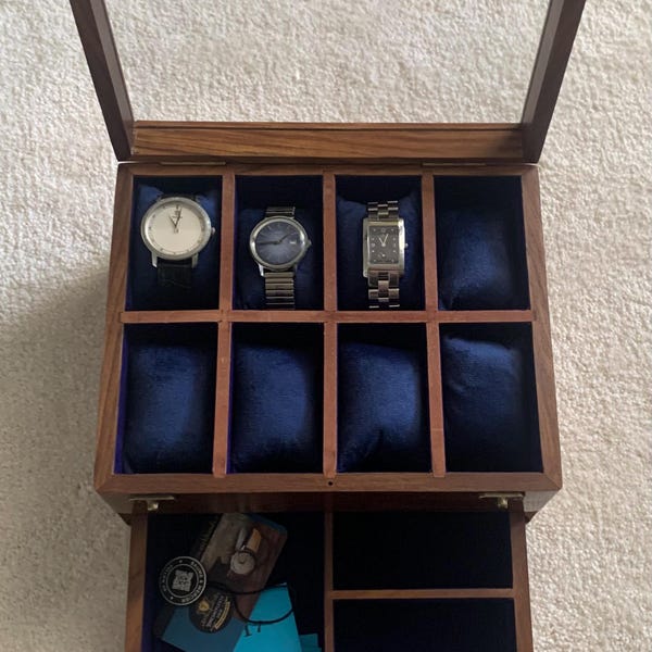 Father's Day Gift, Custom Engraved Watch Box, Free Personalized ...