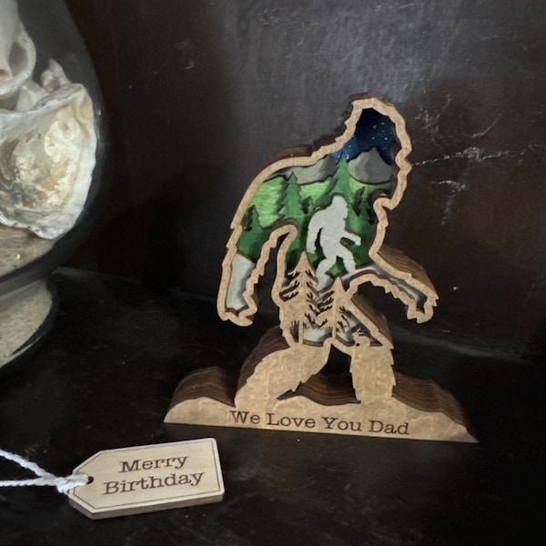 Custom Engraved Bigfoot Keepsake Trophy Sasquatch Gift - Etsy