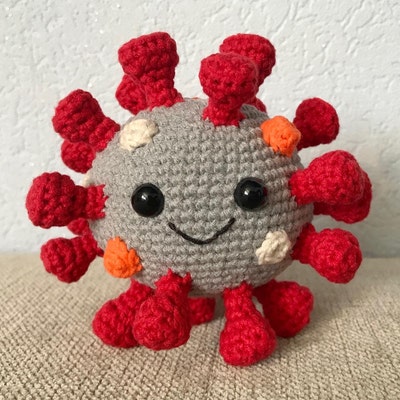Crochet PATTERN Virus Amigurumi Microbe Pdf Pattern Bacteria Crocheted ...