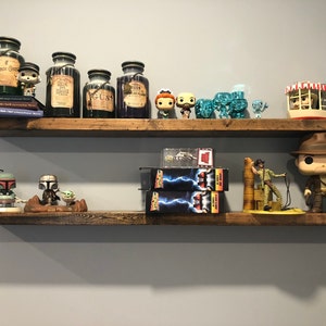 DARK WALNUT Rack Rustic Industrial Modern Handmade Wall | Etsy