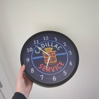 12 Inch Black Glass Replica Retro Wall Clock Classic COLA Kay-style - Etsy