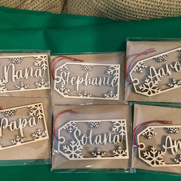 Personalized Gingerbread Boy and Girl Ornament, Name Ornament ...