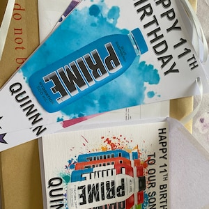 Personalised Prime Birthday Card , Prime Hydration Birthday Card ...