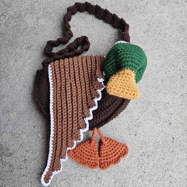 Crochet Duck Bag Pattern PDF – DIY Animal Purse Instructions – US Terms ...
