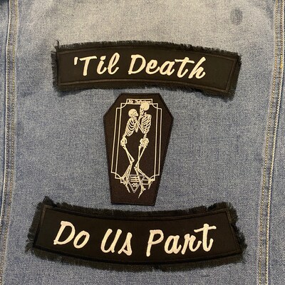 Eternal Embrace, Skeleton Patch, Skeleton Love, Halloween, Romantic ...