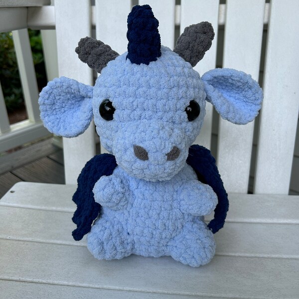 Kawaii Dragon | Mythical Creature | Beginner Crochet Amigurumi Pattern ...