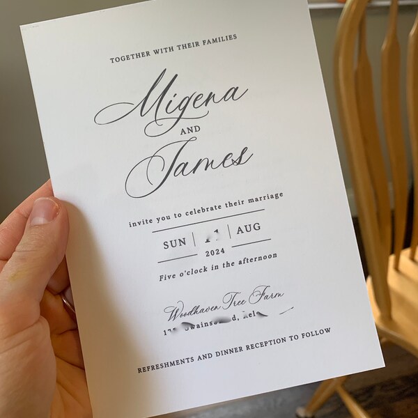 Wedding Vows Cards Template, Modern Calligraphy, Modern Vows Cards ...