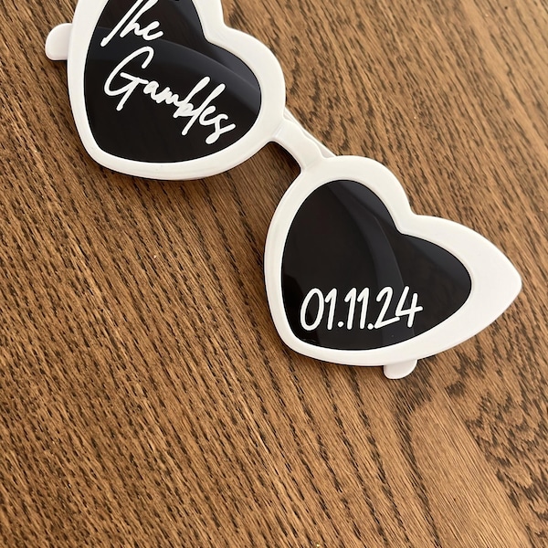 DIY STICKERS for Wedding SUNGLASSES| |wedding Personalised Sunglasses ...