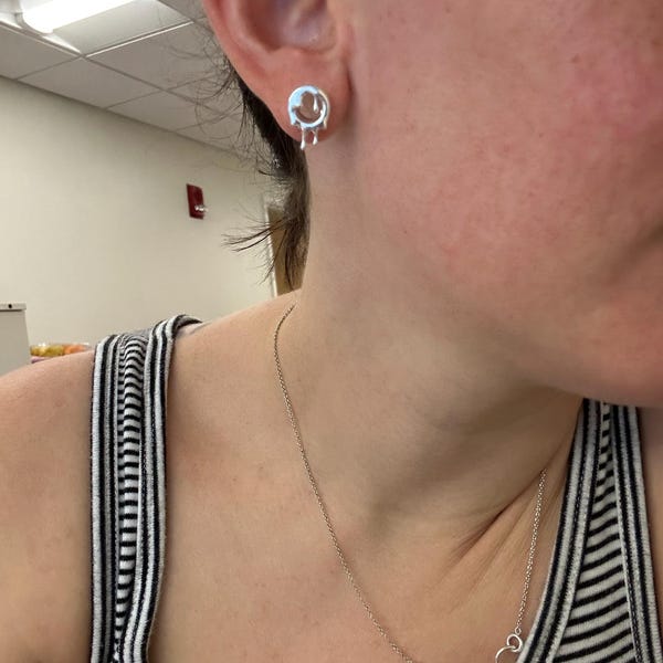 Dripping Ear Bar Gold, Silver, Rose, Dripping Ear Bar, Ear Cuff ...