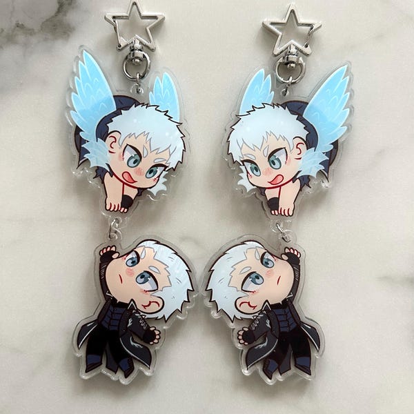 YCH Commission Chibi Hanging Custom Acrylic Keychains [CUSTOM ORDER] - Etsy