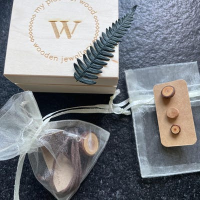 Mens Stud Earring, One Singular Earring for Men, Men Wood Post Stud ...