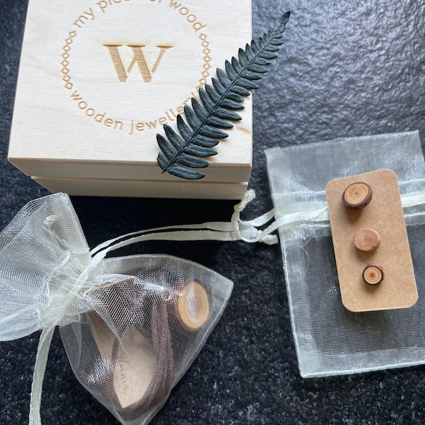 Irregular Organic Wood Earrings, Jewelry Made From Natural Timber and ...