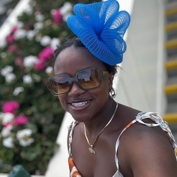 Black Crin Fascinator Wedding Hat on Headband Can Change Into Clips or ...