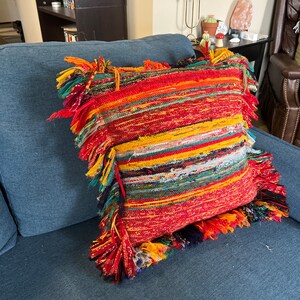 Indian Handmade Braided Jute Chindi Rug With Fringe Round Rug - Etsy