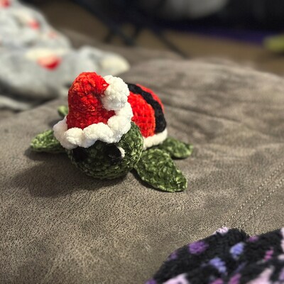 Santa Christmas Turtle Pattern Crochet PDF Download Beginner Friendly ...