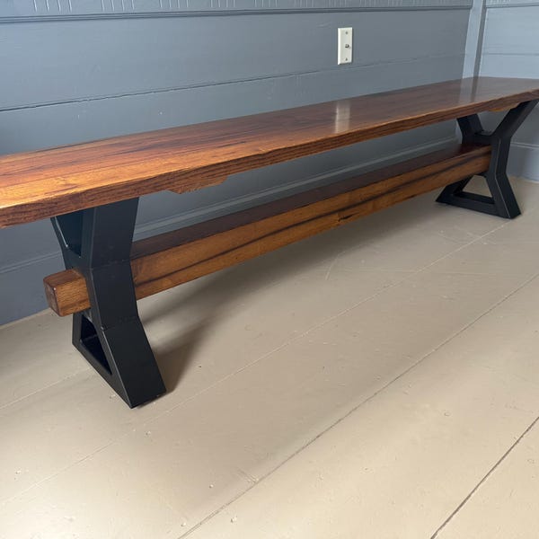 Farmhouse Table Legs: Metal X Frame With Center Cutout, 2x4 Steel Tube ...