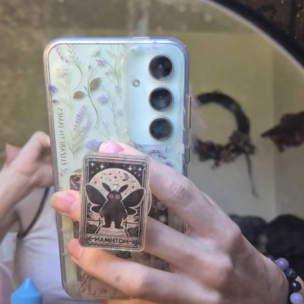 Mothman Tarot Card Popsocket, Glow in the Dark Phone Grip - Etsy