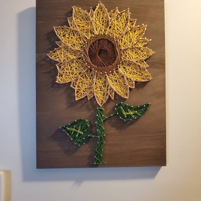 Daisy String Art Kit Adult DIY Kit Includes All Crafting Supplies ...