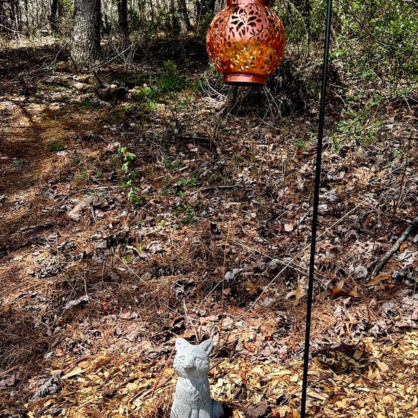 Handcrafted Concrete Garden Fox Statue - Etsy