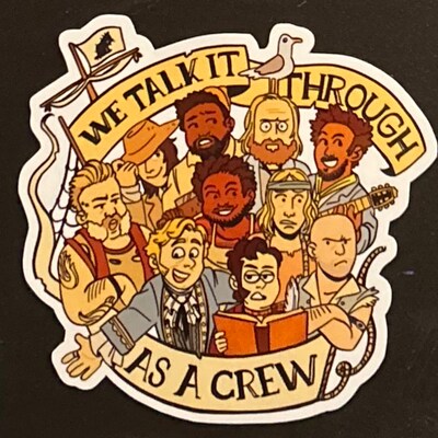 As a Crew Vinyl Sticker - Etsy