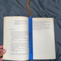 Custom Bookmark, Leather Book Mark, Anniversary Gift, Reader Gift, Gift ...