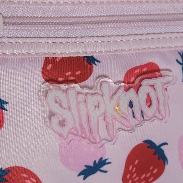 IN STOCK | Cute Pink Slipknot Acrylic 3" Pin - Etsy