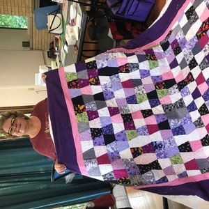 Falling Blocks Quilt Pattern Tutorial, Easy to Make, Uses Charm Packs ...