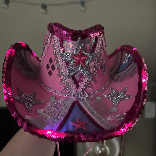 THE Original Pink Pony Club Chappell Roan Cowgirl Hat (made to Order ...