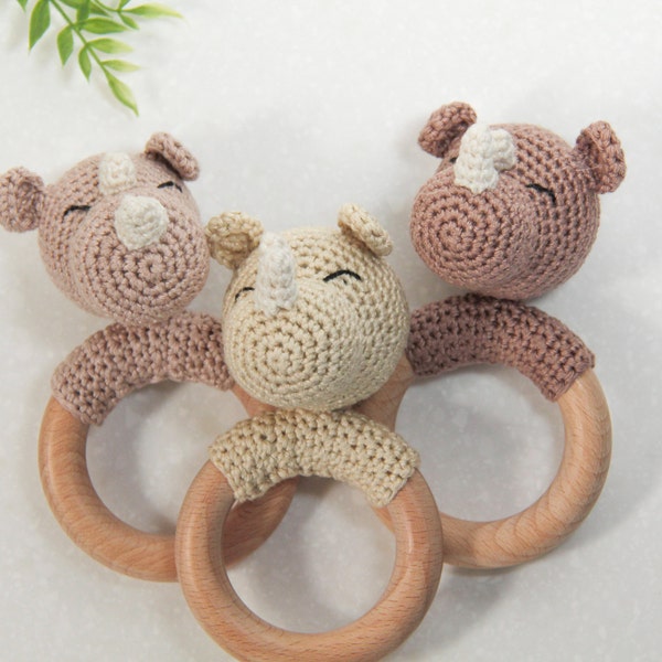 CROCHET PATTERN Rattle Rhino - Etsy