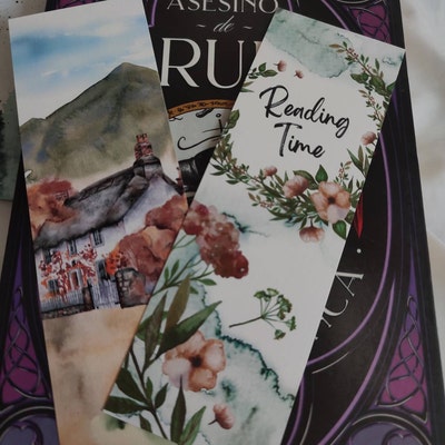 Cozy Fall Watercolor Printable Bookmarks, Autumn Bookmark Set of 4 ...