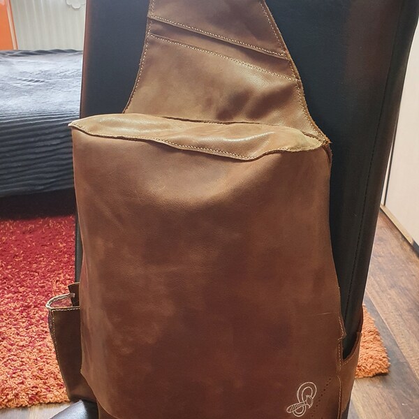 Laced Suede Sling-bag Pattern Suede Slingbag Pattern Leather Pattern ...