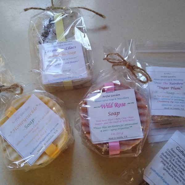 Lavender Lilac Calendula Soap, (types of Lavender Spikes May Vary). 4 ...