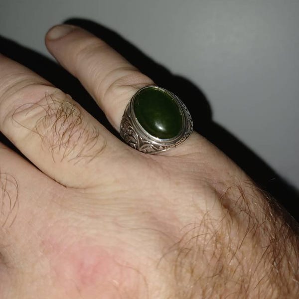 Silver Ruby Stone Leon Head Ring , Handmade Wild Lion Ring, Large Leon ...