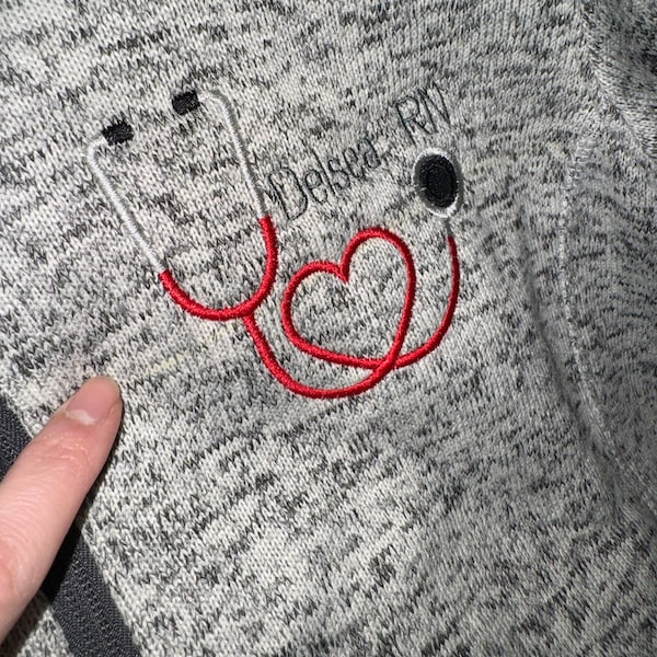 Nurse Practitioner Custom Embroidery Female Jacket. Female NP Fleece ...